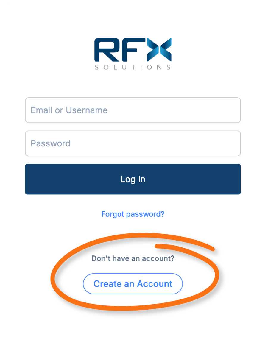 Creating an RFX Account