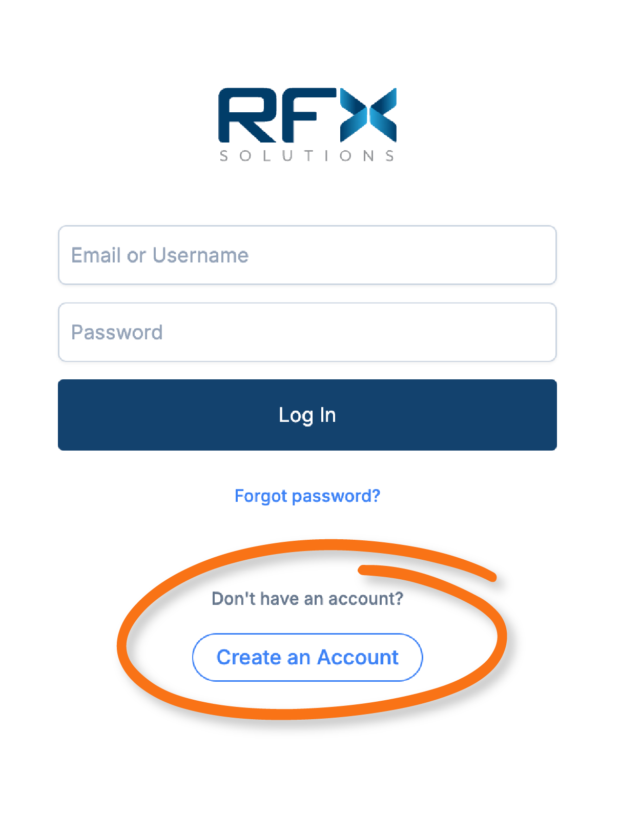 Creating an RFX Account