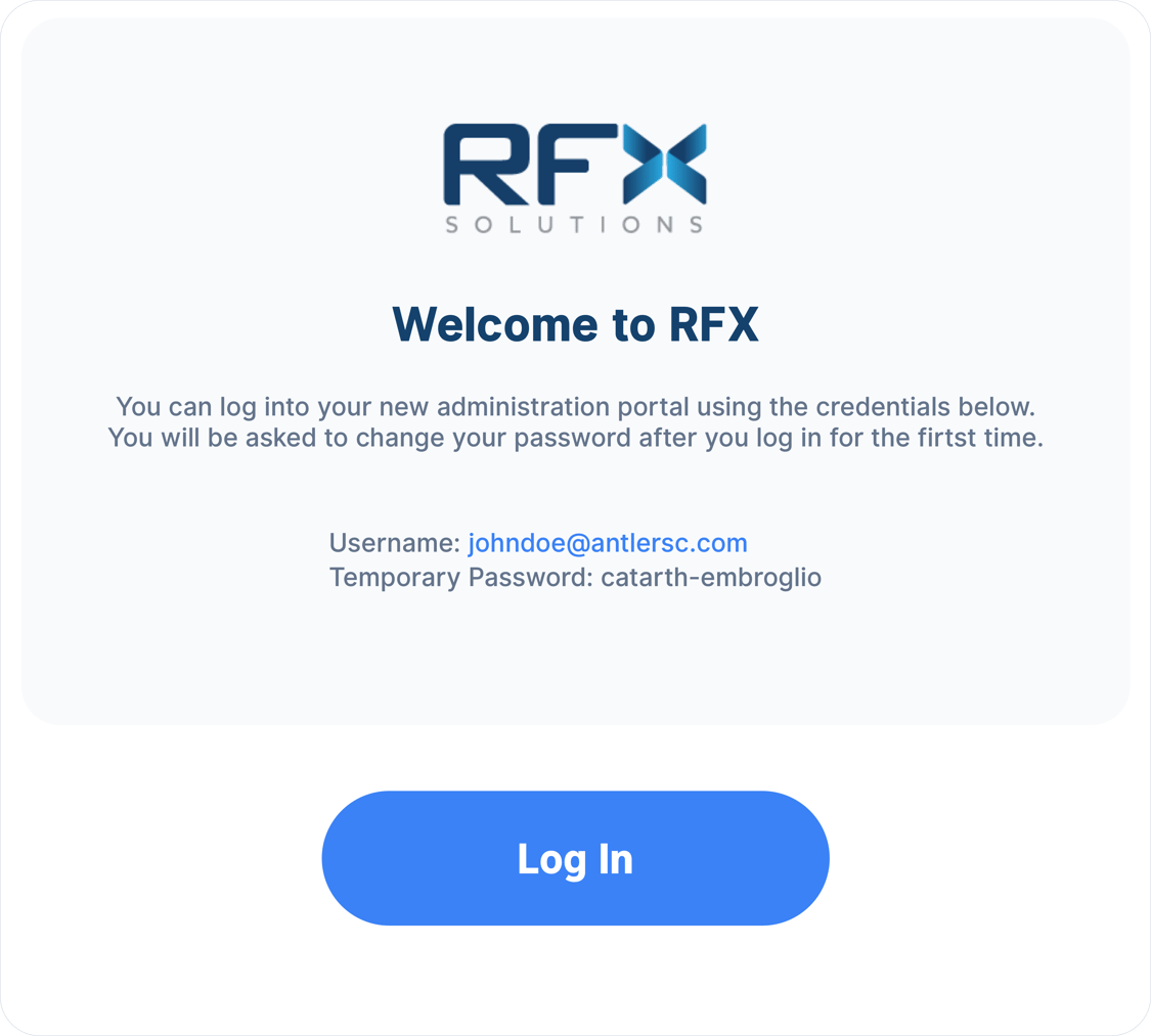 Creating an RFX Account
