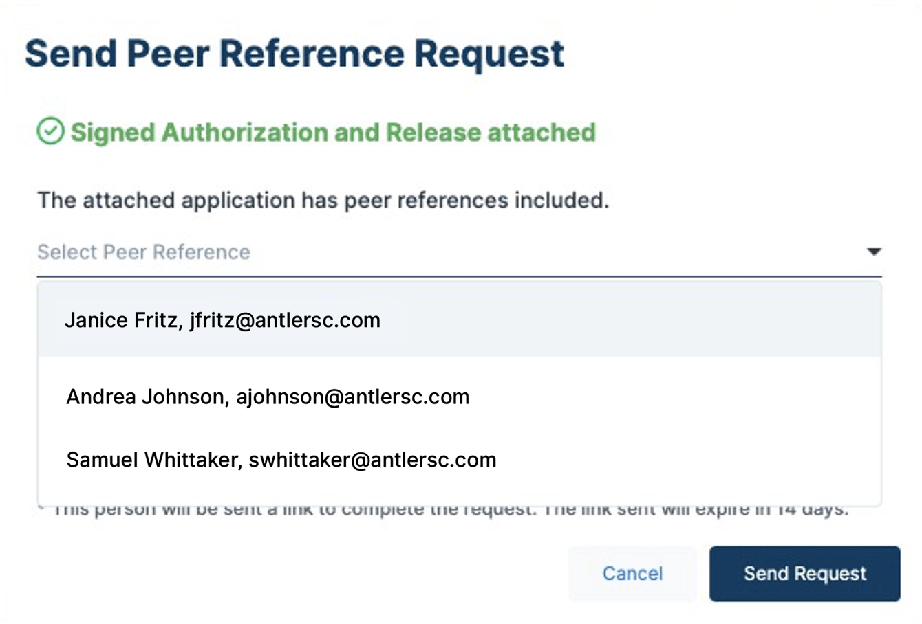 Managing Peer Reference Requests
